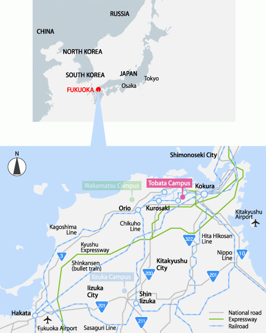 Kitakyushu Map